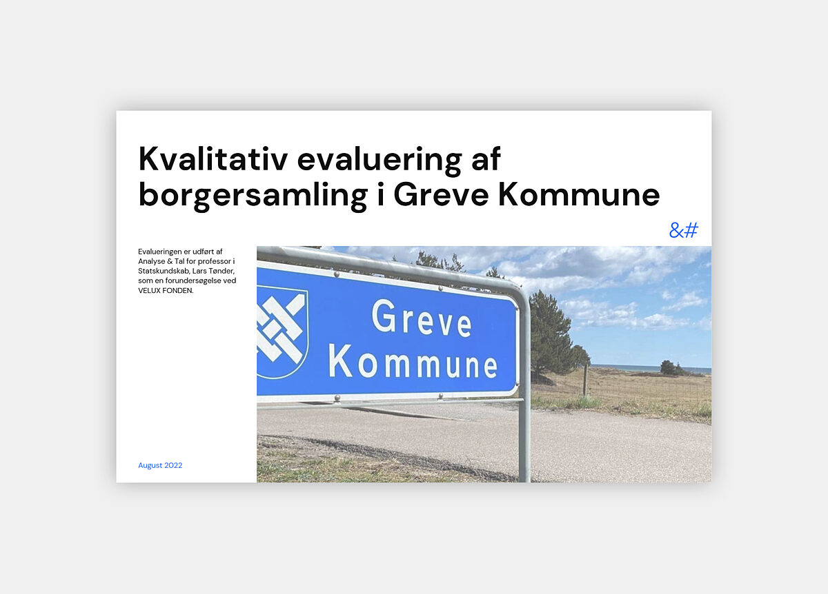 Kvalitativ evaluering - Analyse & Tal